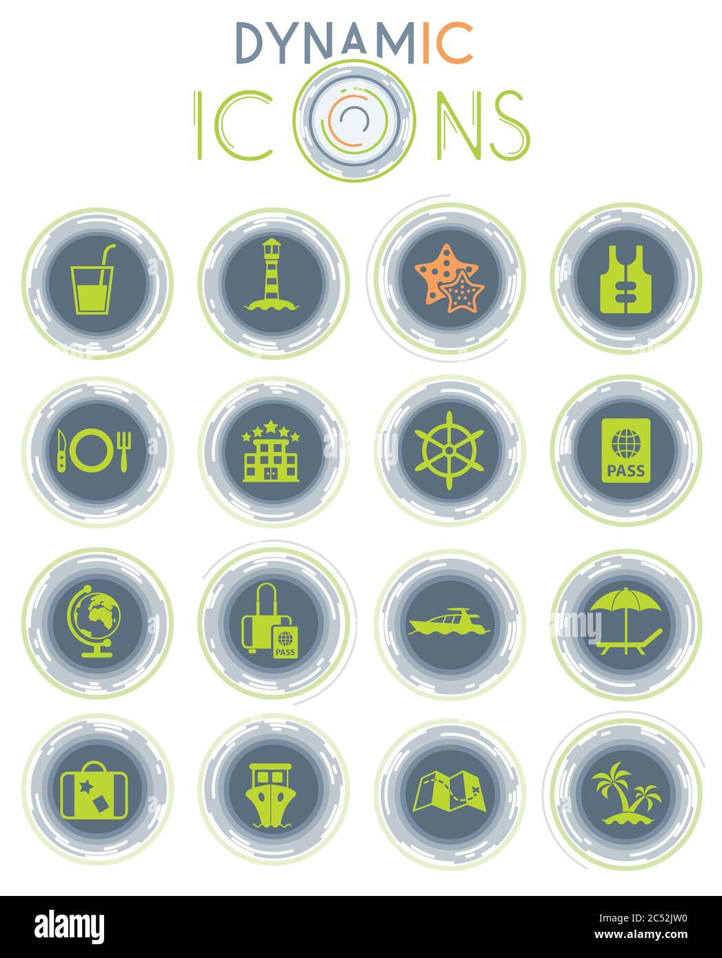 cruise dynamic icons Stock Vector Image & Art - Alamy
