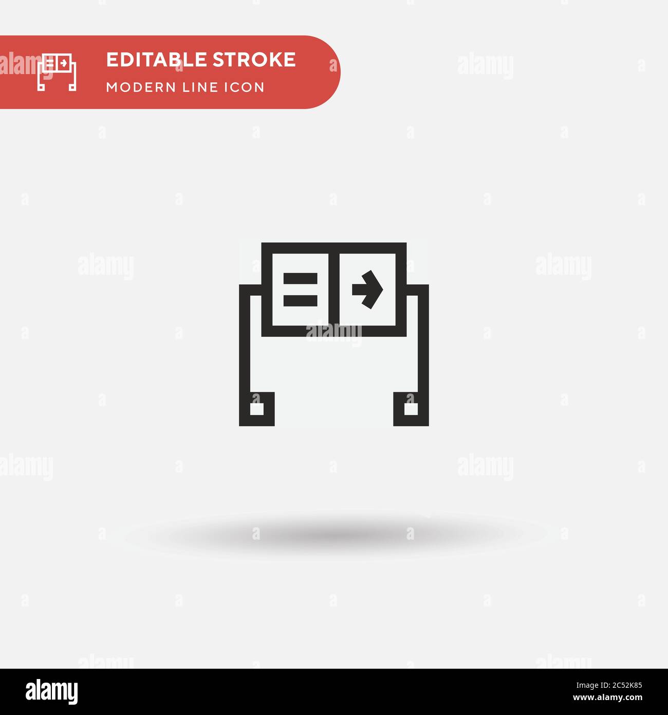 Highway Sign Simple vector icon. Illustration symbol design template ...