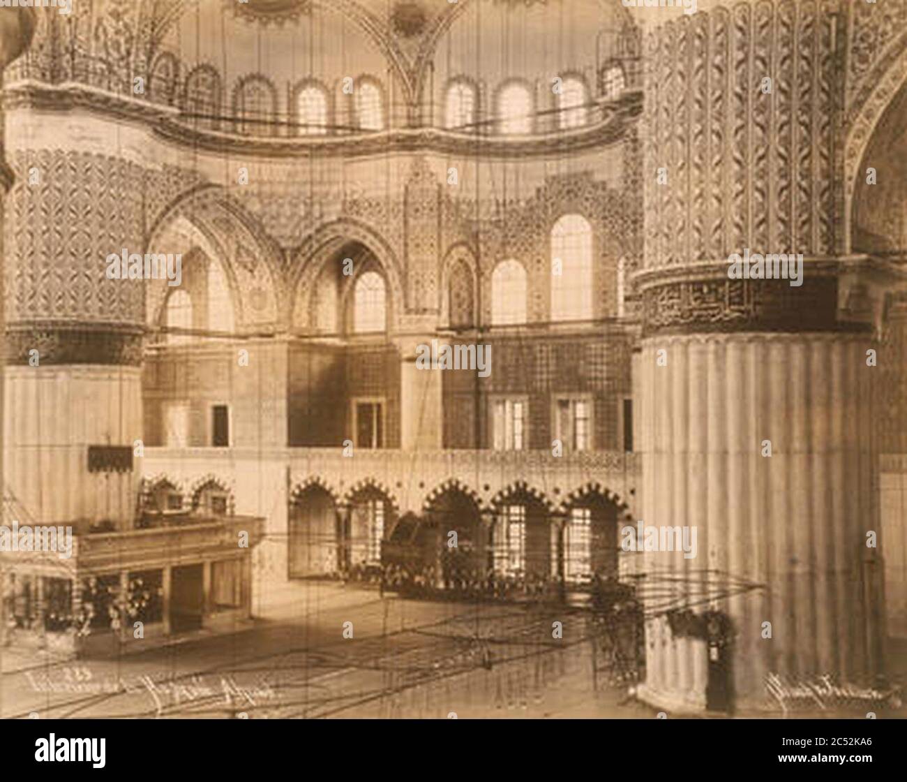 Interior of the Blue Mosque Stock Photo - Alamy