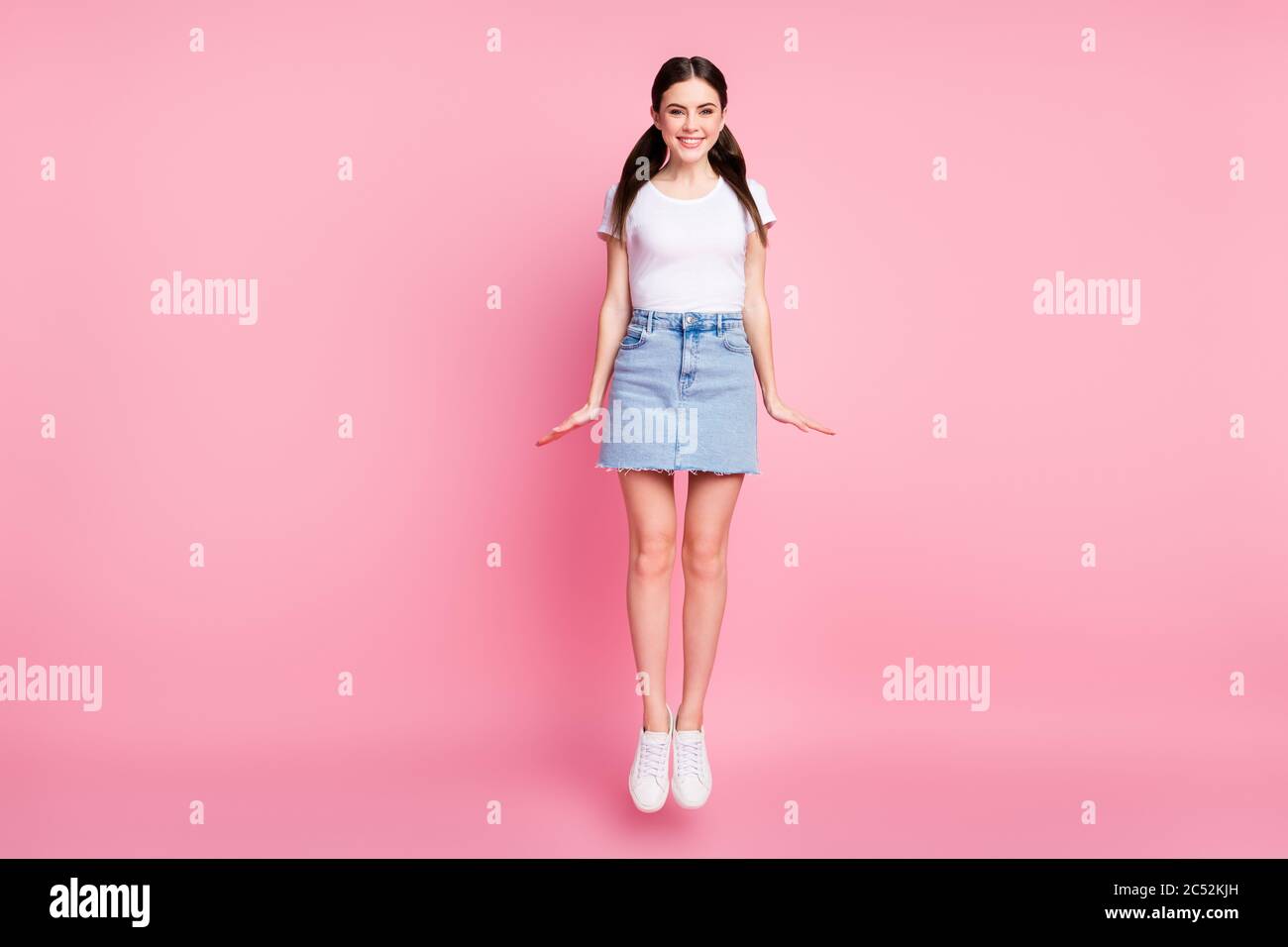 Full length body size view of her she nice attractive lovely pretty ...