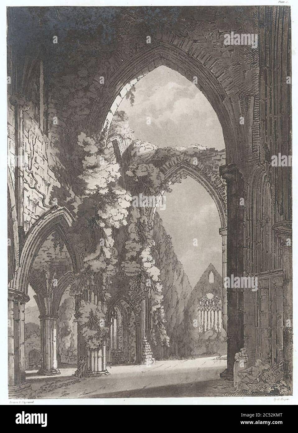 Interior of Tintern Abbey, Monmouthshire Stock Photo - Alamy