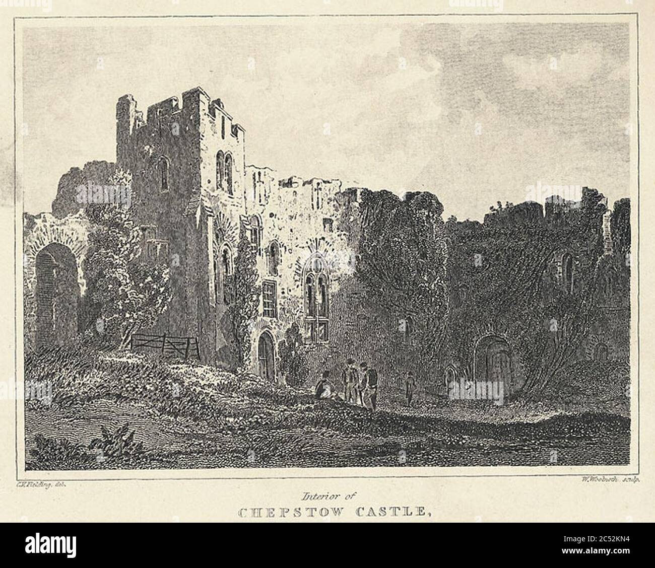 Interior of Chepstow Castle Monmouthshire Stock Photo - Alamy