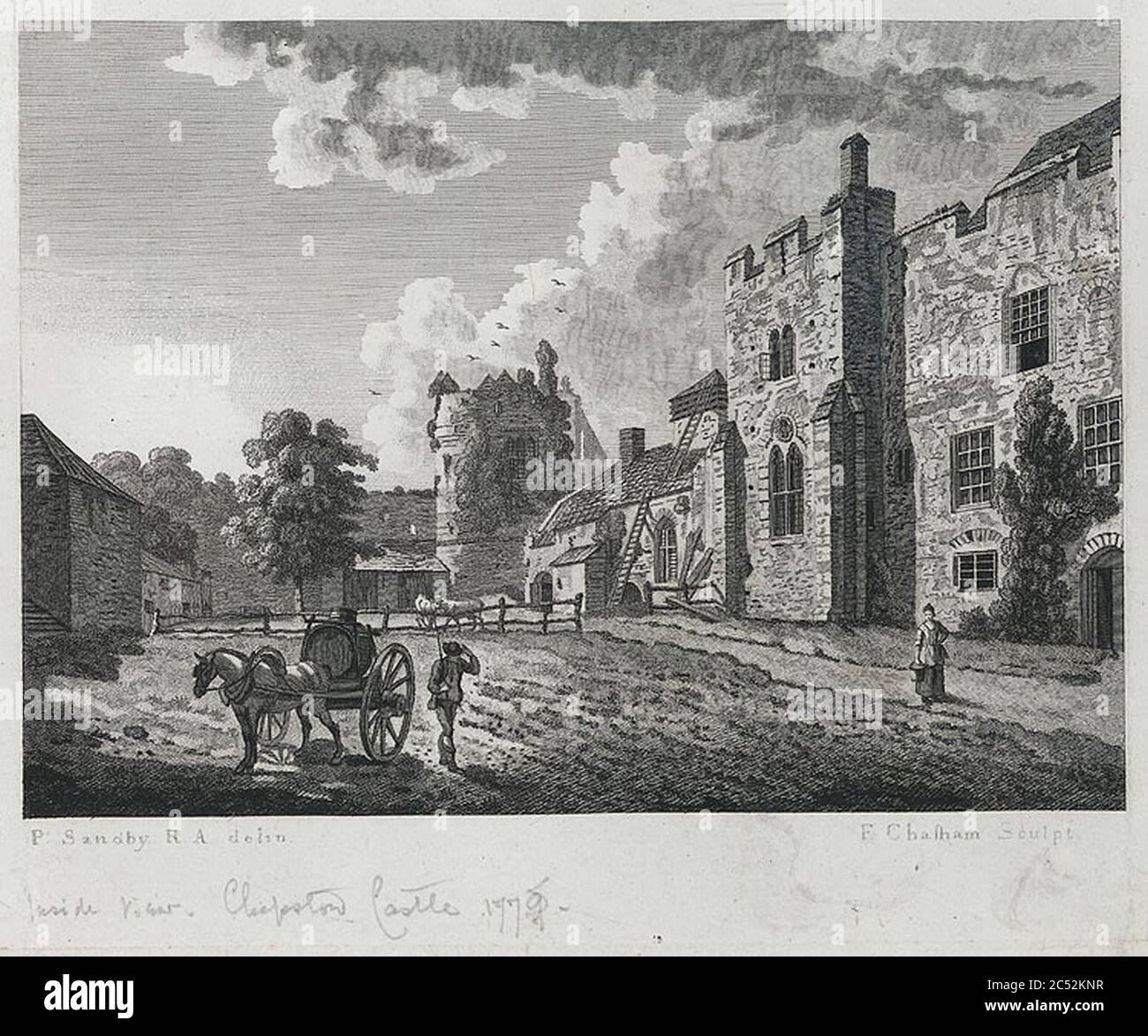 View to chepstow castle hi-res stock photography and images - Alamy