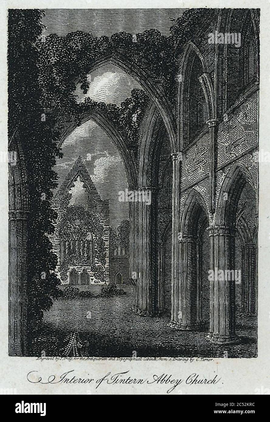Interior of Tintern Abbey Church Stock Photo - Alamy