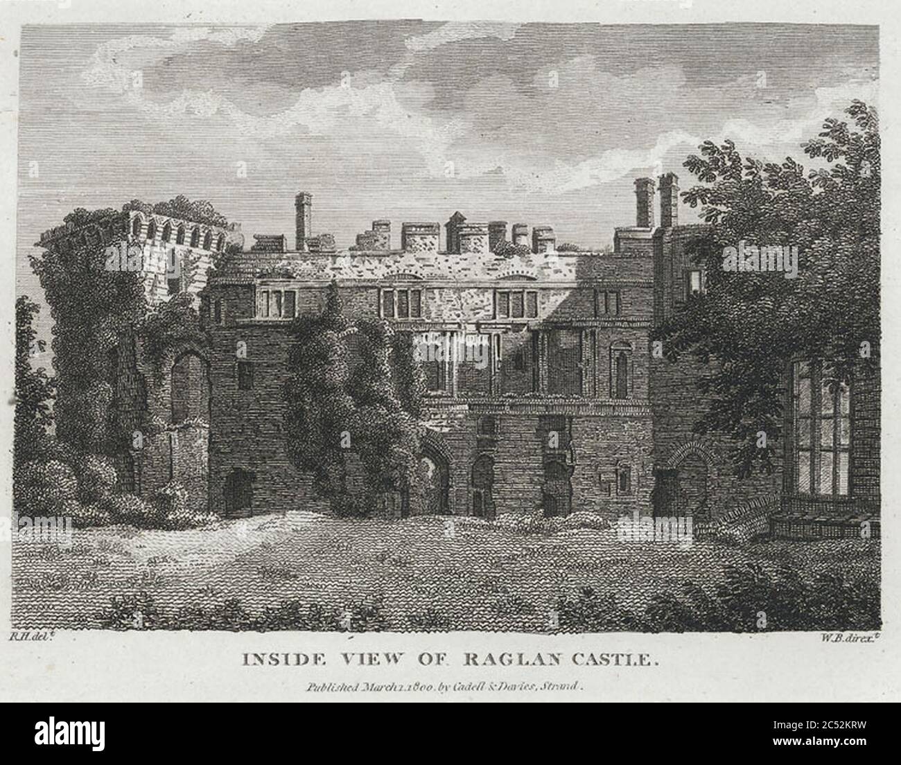 Raglan castle view hi-res stock photography and images - Alamy