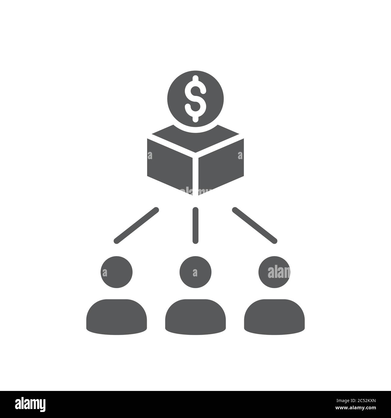 Reseller vector icon symbol isolated on white background Stock Vector ...