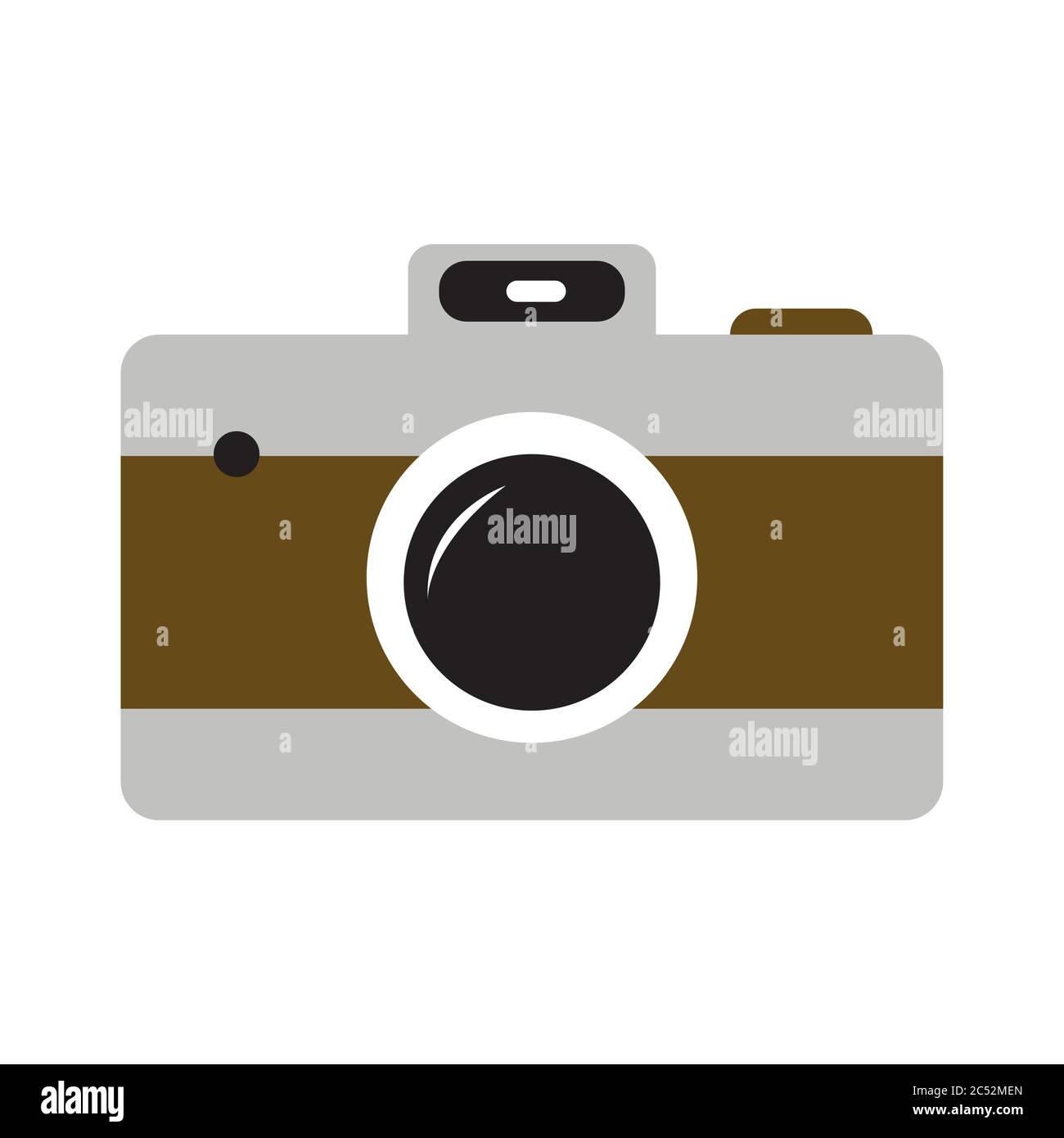 Simple colorful photo camera icon in flat style Stock Vector Image ...