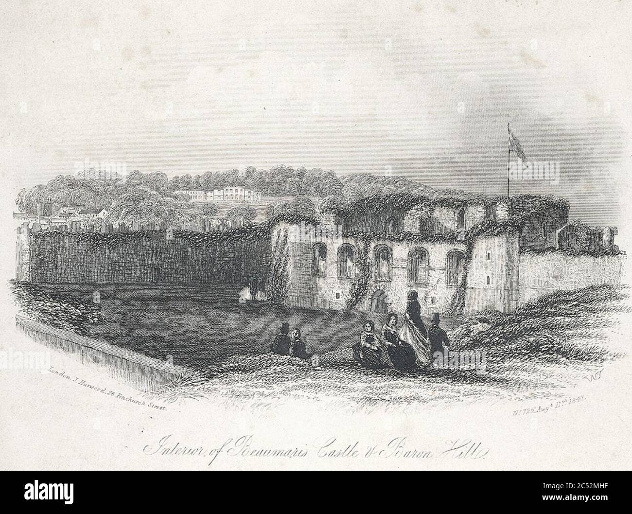 Interior of Beaumaris Castle & Baron Hill Stock Photo - Alamy