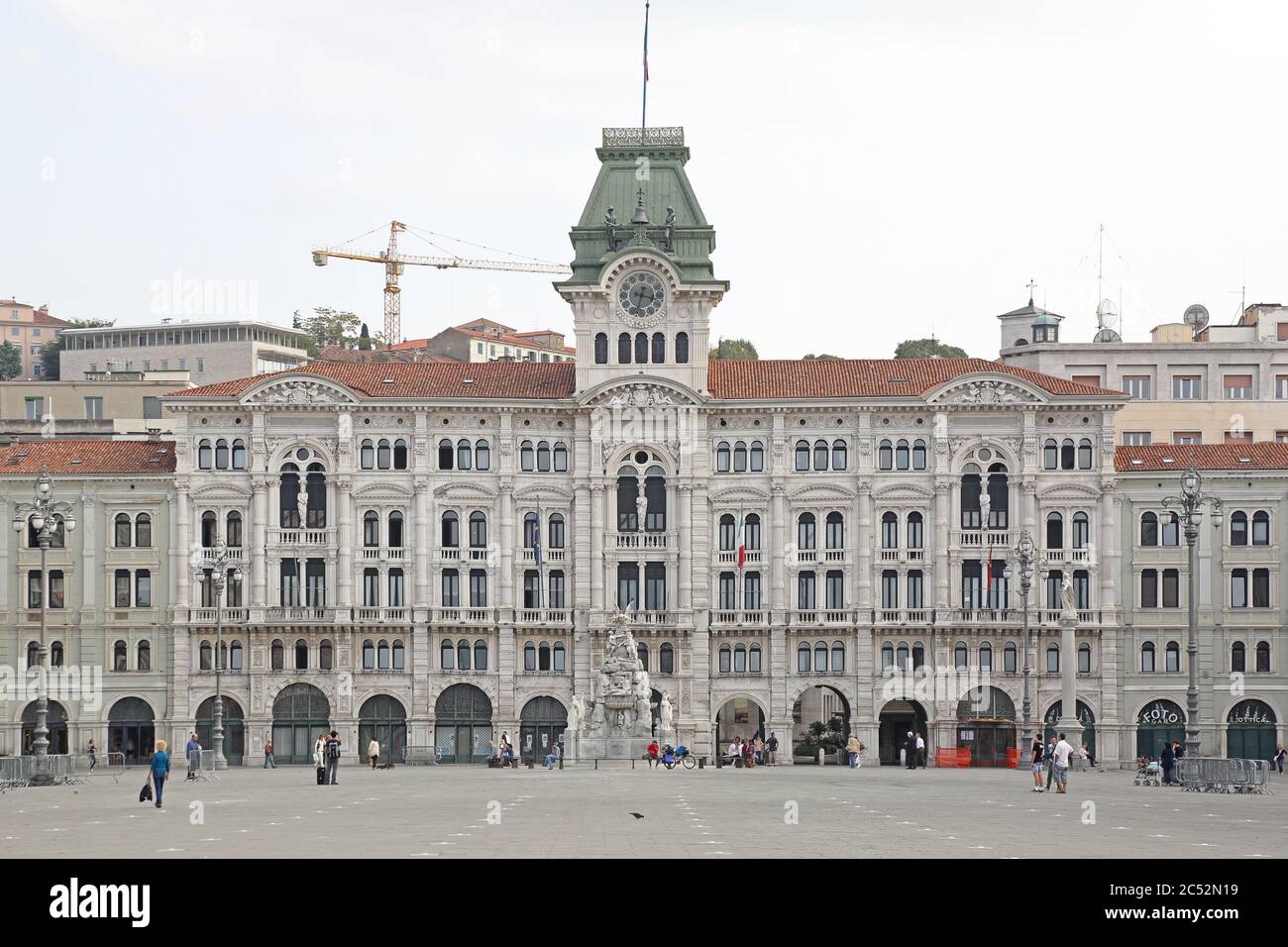 Trieste, Italy - October 13, 2014: City Hall Building at Unity of Italy ...