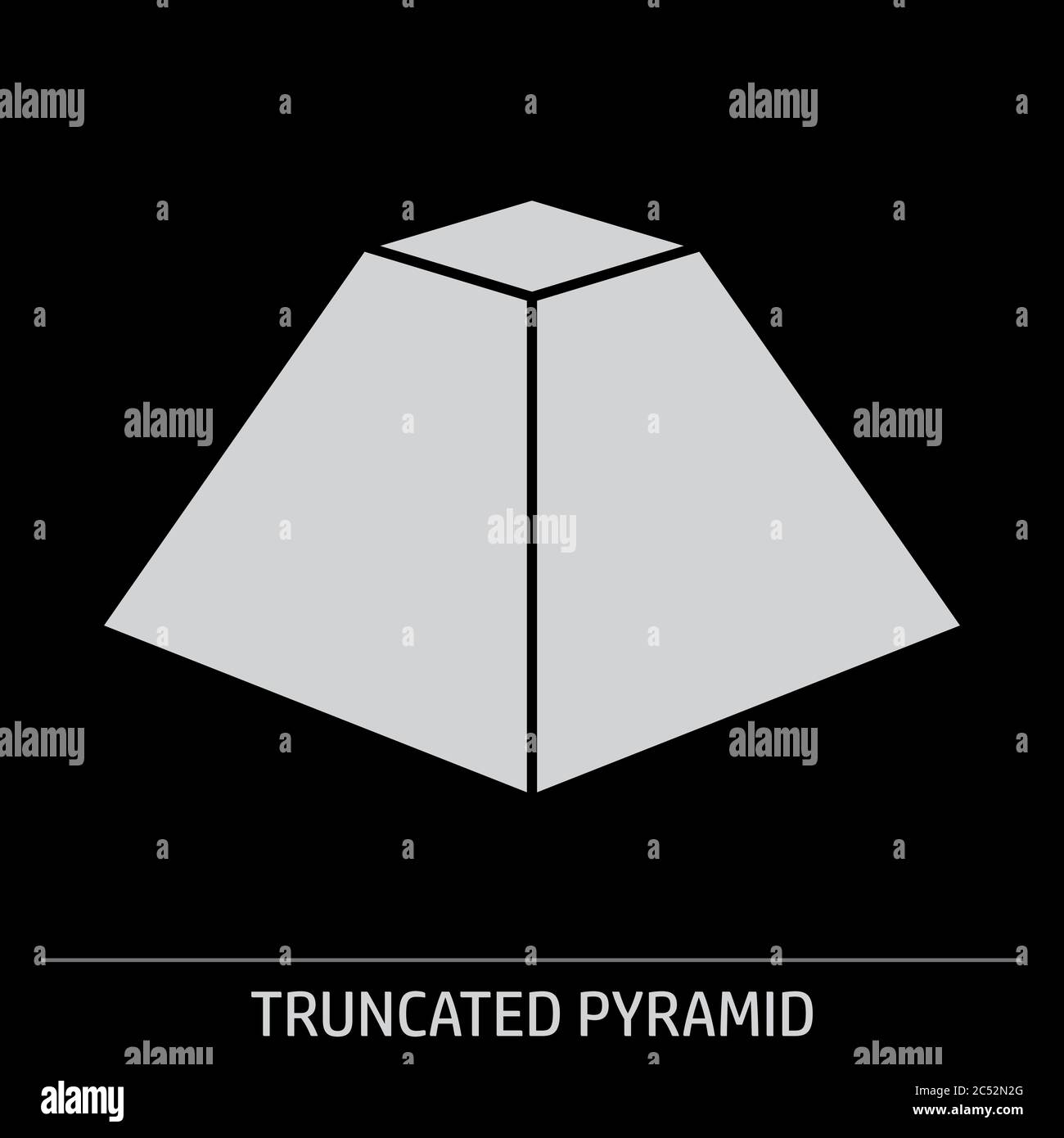 Truncated Pyramid Icon Stock Vector Image And Art Alamy 