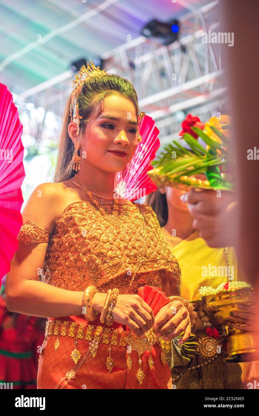 Ho Chi Minh city, Vietnam - June 28 2020: View of Khmer wedding, this ...