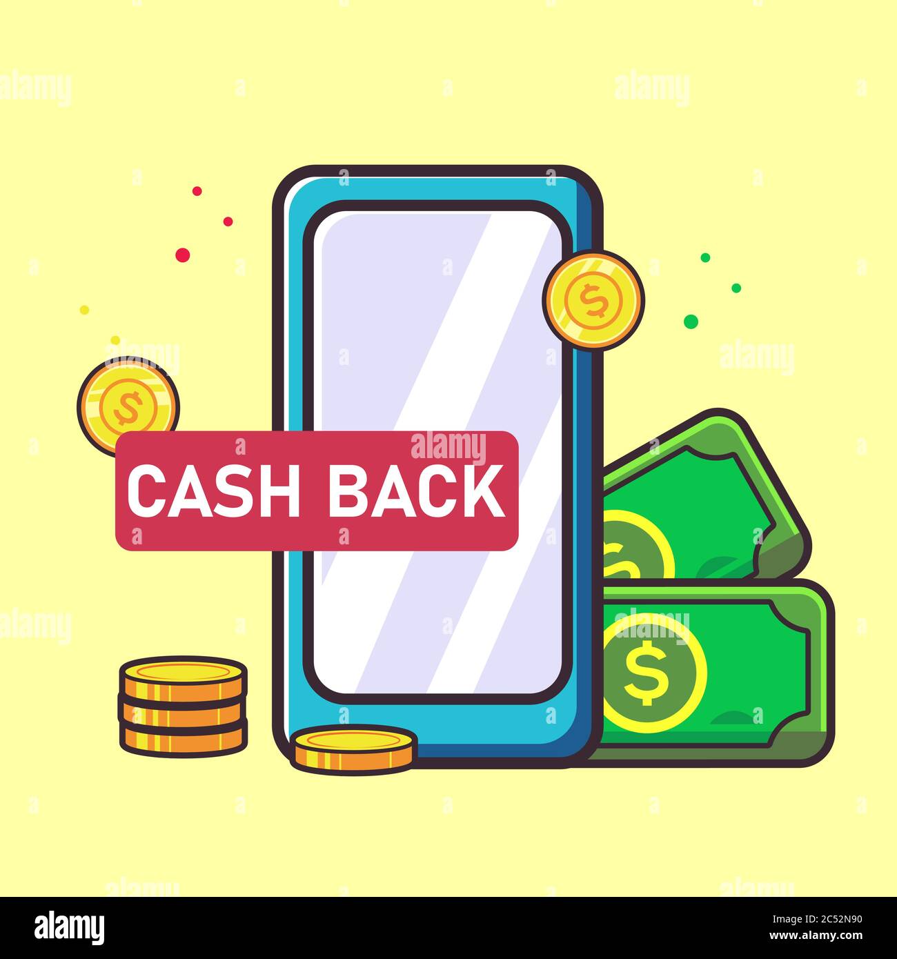 Cashback vector vectors hi-res stock photography and images - Alamy