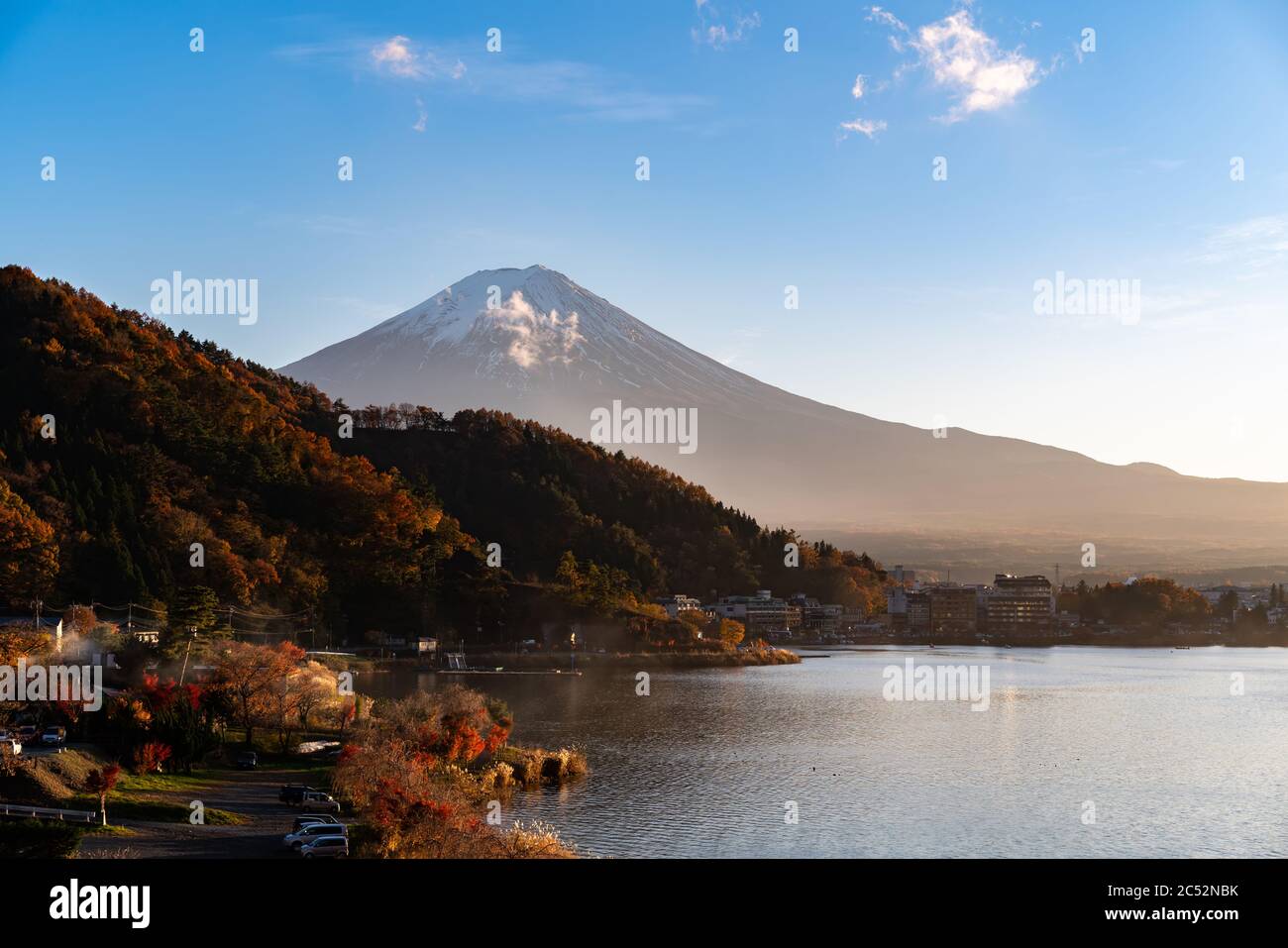 Aerial Panorama Landscape of Fuji Mountain. Iconic and Symbolic ...