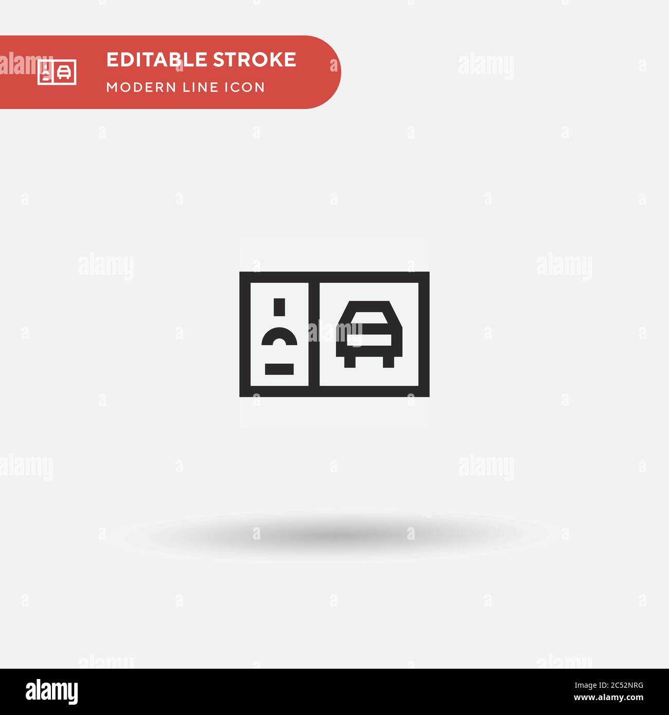 Driving License Simple vector icon. Illustration symbol design template ...