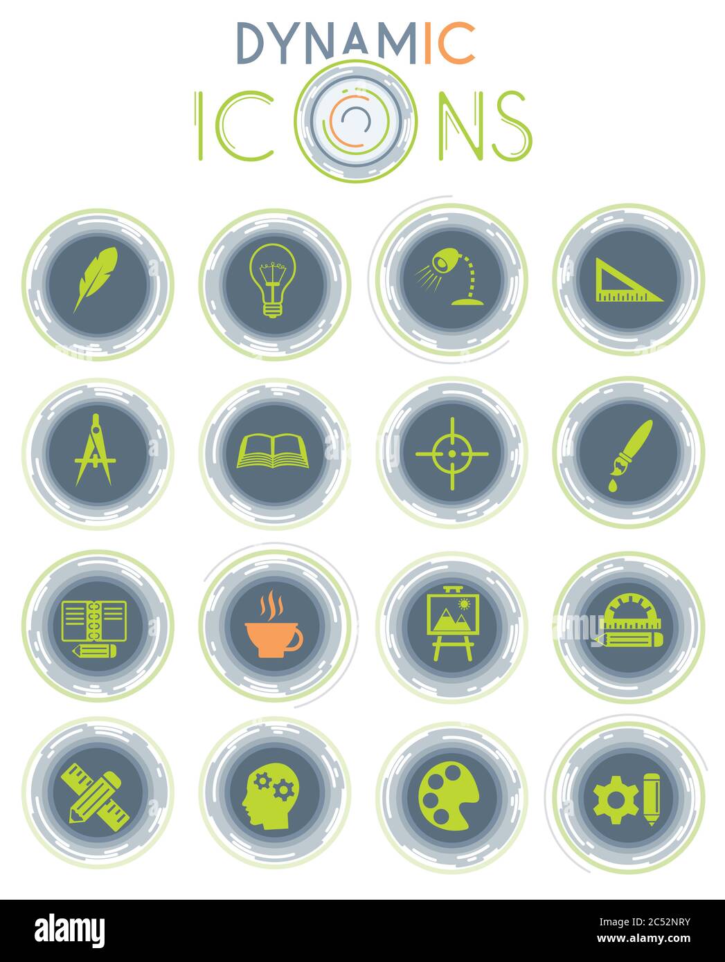 creative process dynamic icons Stock Vector Image & Art - Alamy