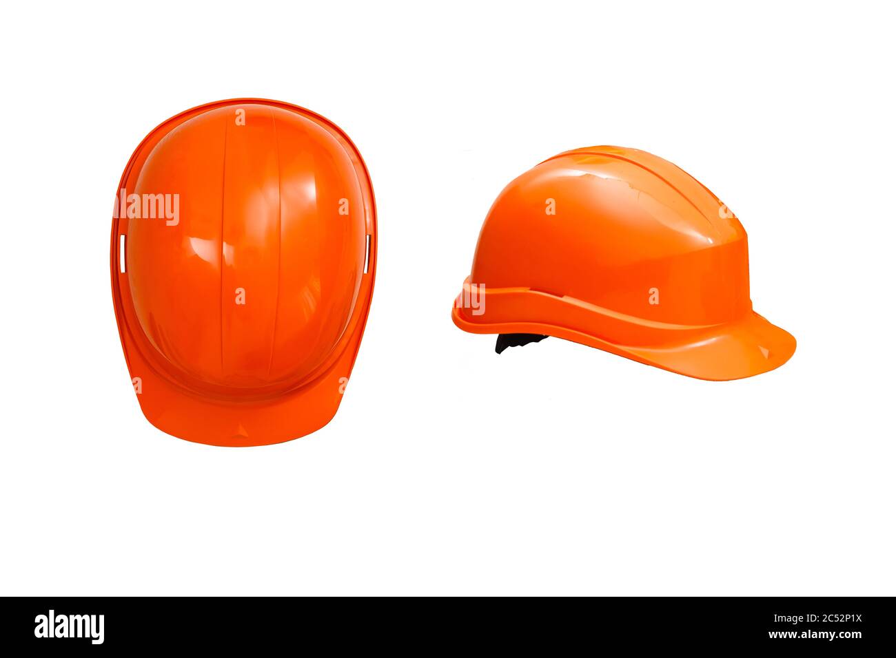 Yellow hard hat isolated on white Stock Photo - Alamy