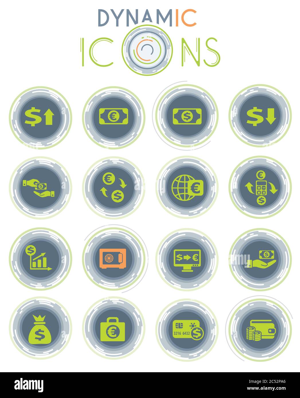 currency exchange dynamic icons Stock Vector Image & Art - Alamy