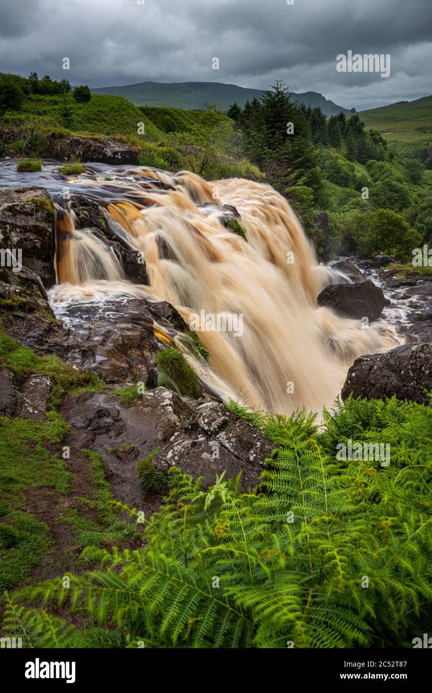The Loup of Fintry waterfall onf the River Endrick is located approx ...