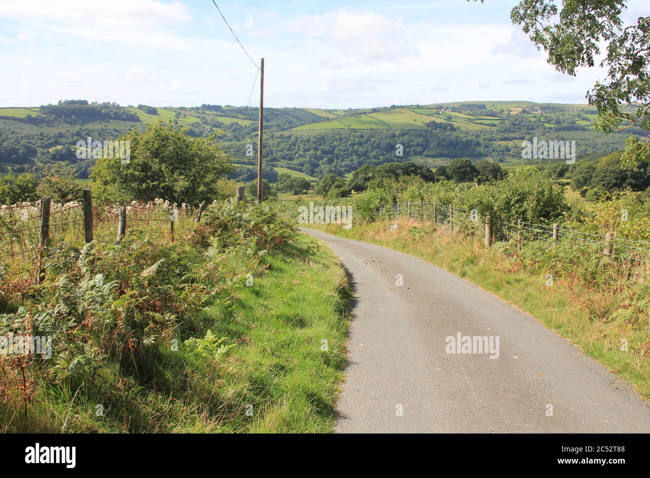 The backroads of North-Wales Stock Photo - Alamy