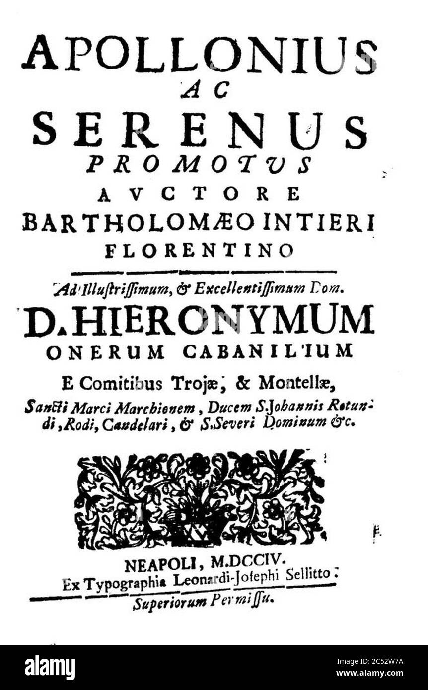 Apollonius Cut Out Stock Images & Pictures - Alamy