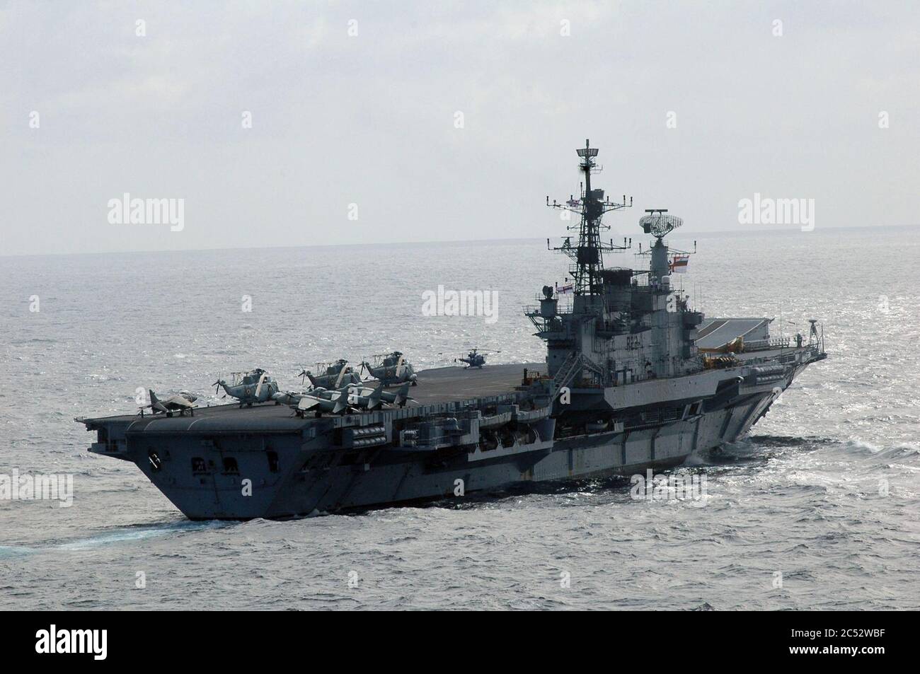 INS Viraat sail Malabar 07 Stock Photo - Alamy