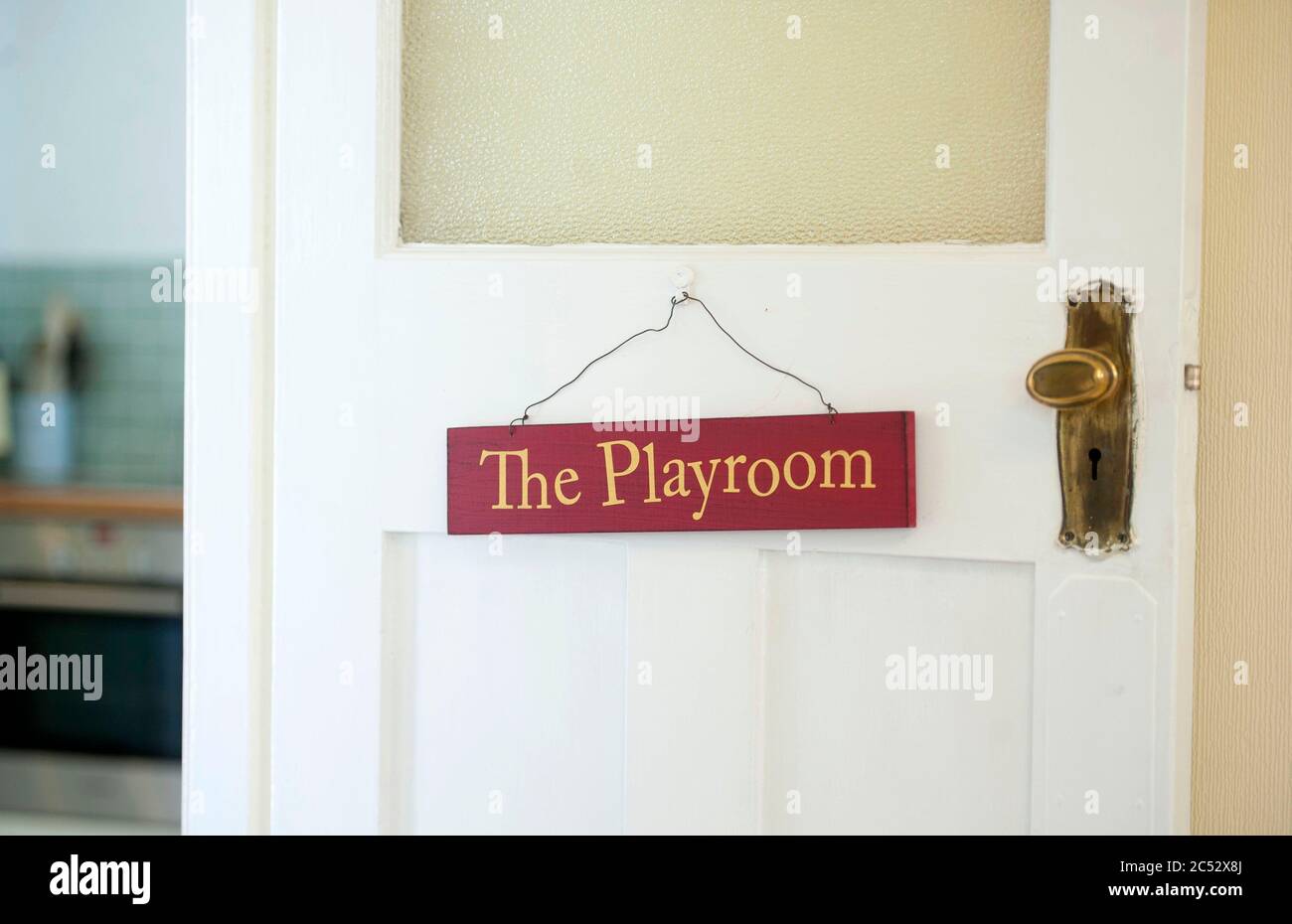 Childs playroom sign hi-res stock photography and images - Alamy
