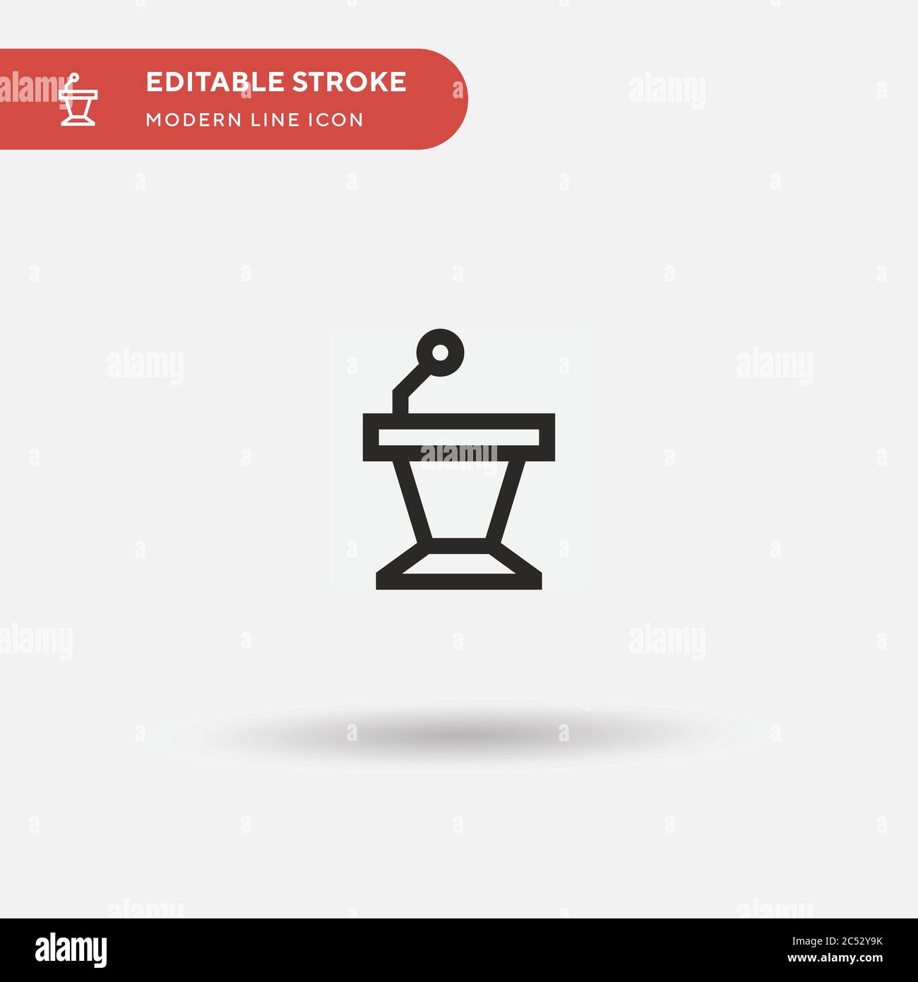 Lectern Simple vector icon. Illustration symbol design template for web ...