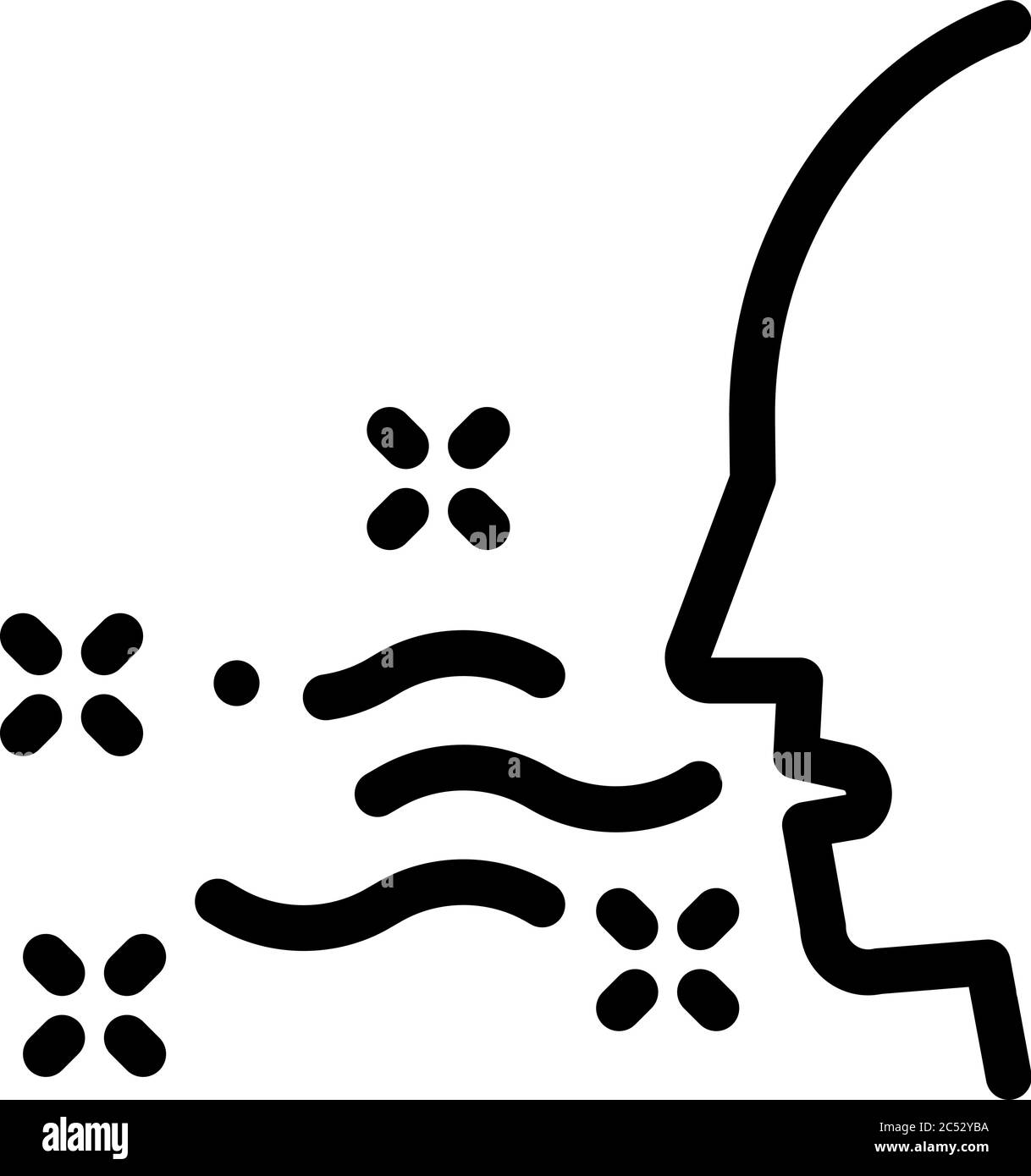 good breath icon vector outline illustration Stock Vector Image & Art ...