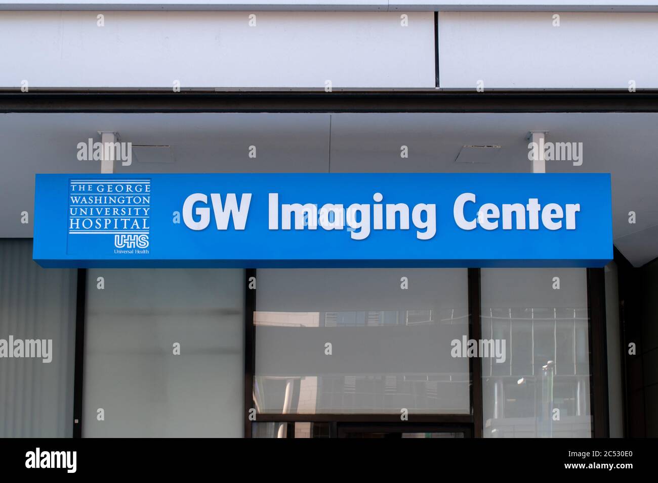 Washington, D.C. / USA - June 25 2020: Sign outside of the George ...