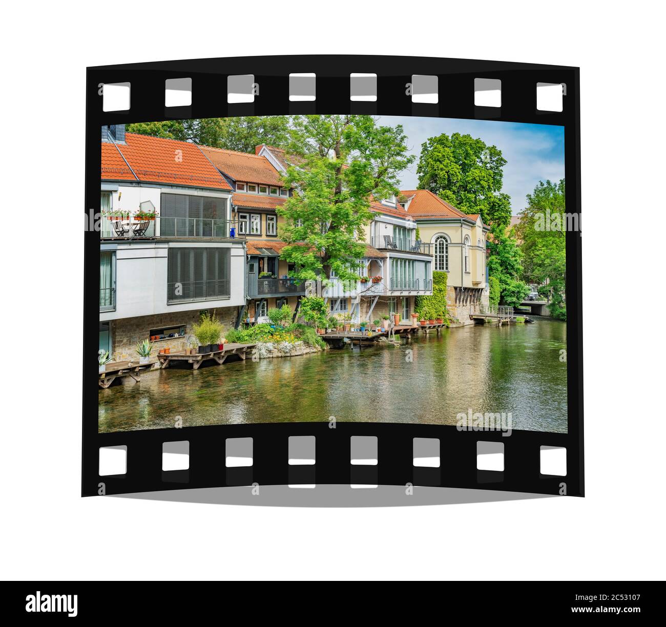 Small house exterior europe Cut Out Stock Images & Pictures - Alamy