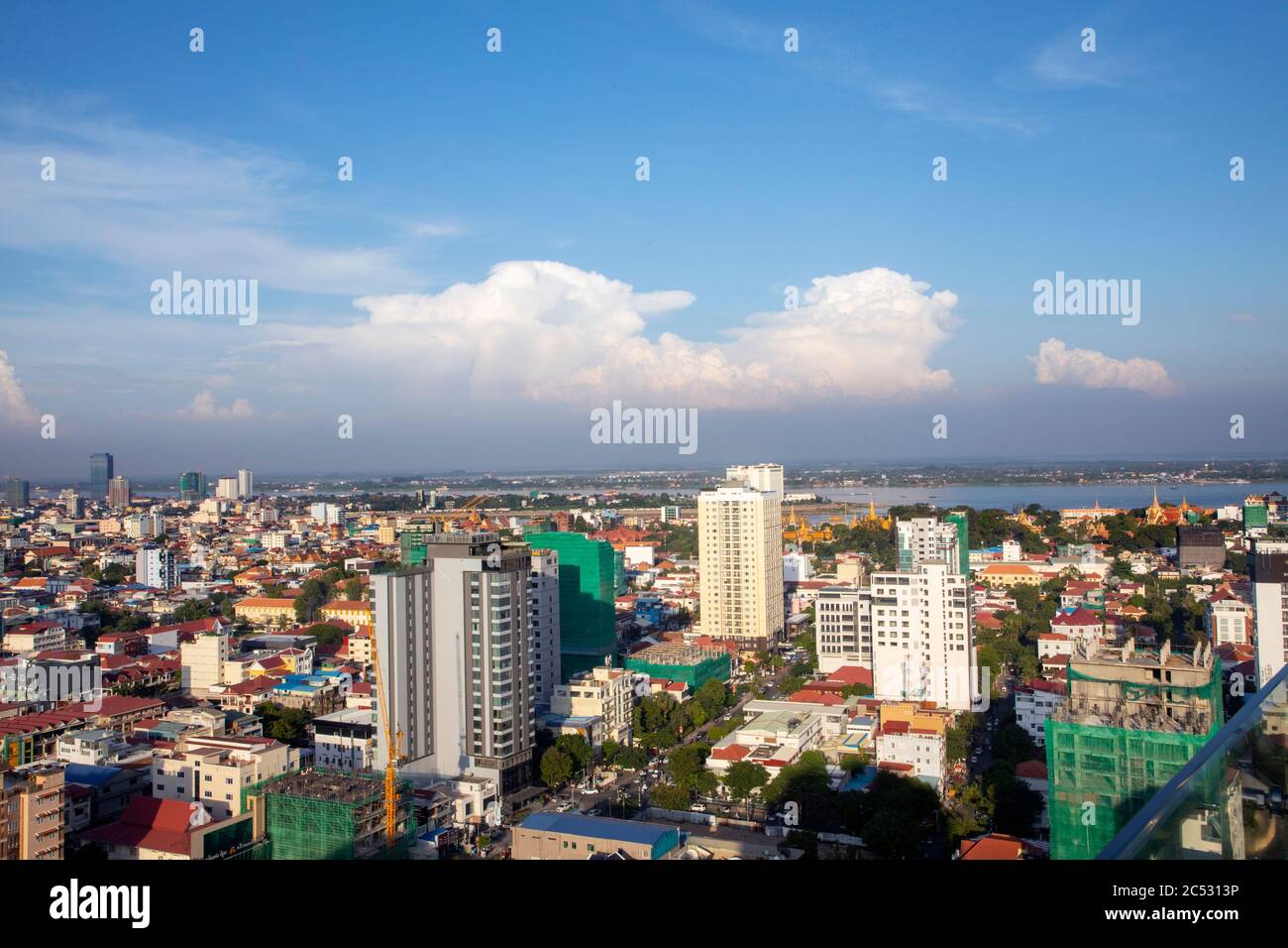 Phnom Penh Overview Daytime Stock Photo - Alamy