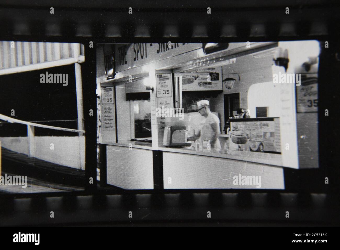 Fine 70s vintage contact print black and white photography of a fast ...