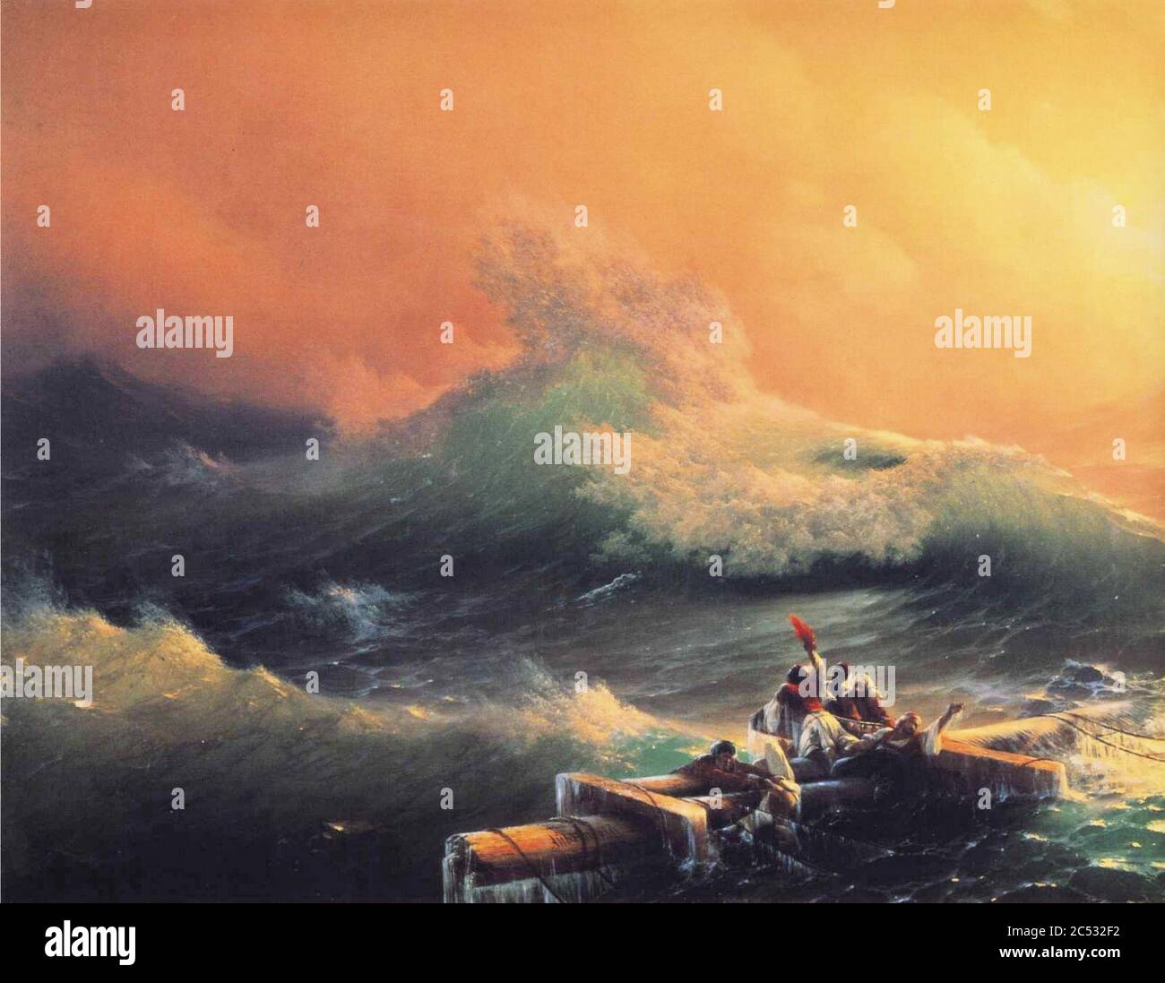 Ivan Constantinovich Aivazovsky - The Ninth Wave (detail Stock Photo ...