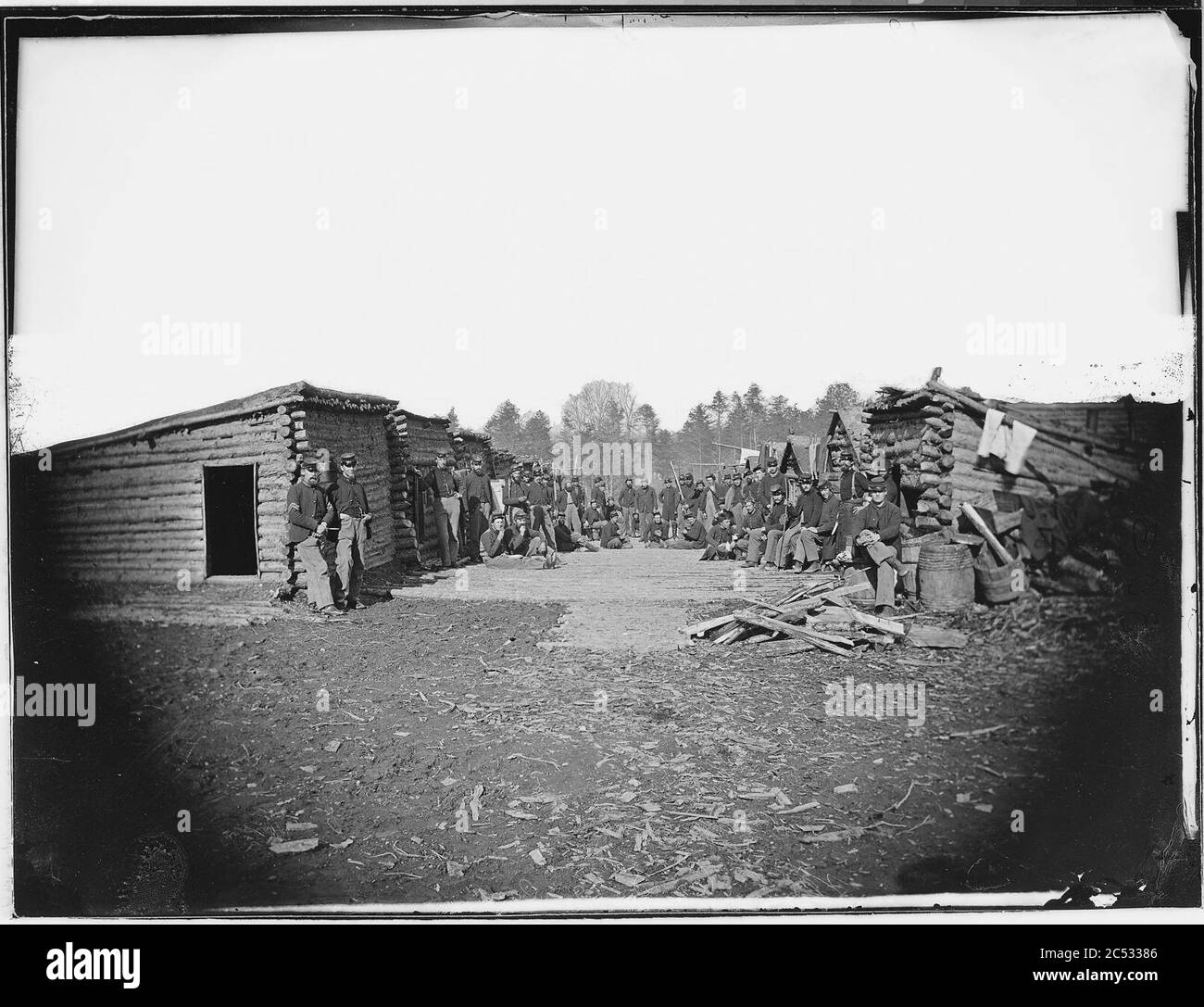 Historic winter quarters Black and White Stock Photos & Images - Alamy