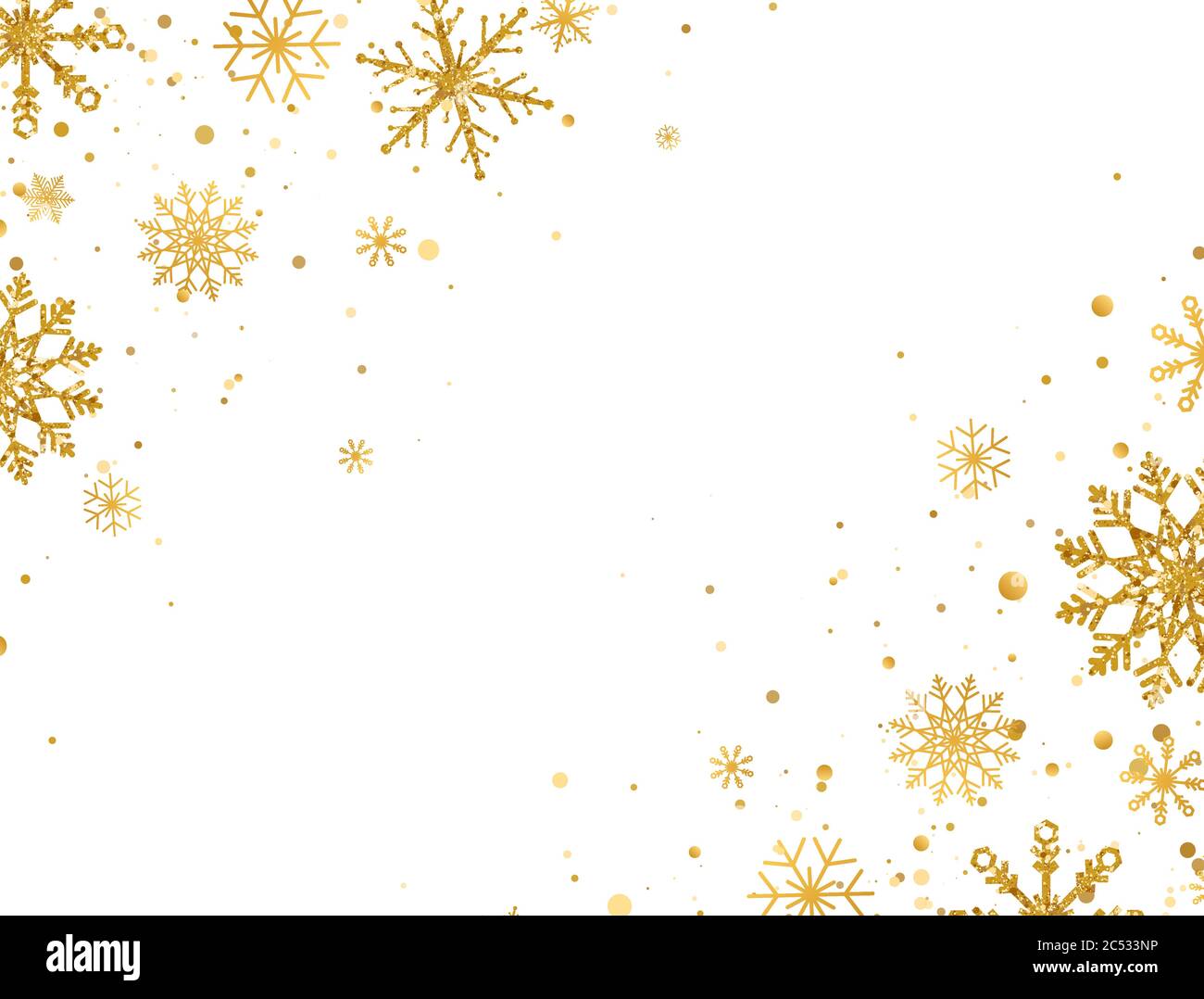 Snowflakes Falling Border