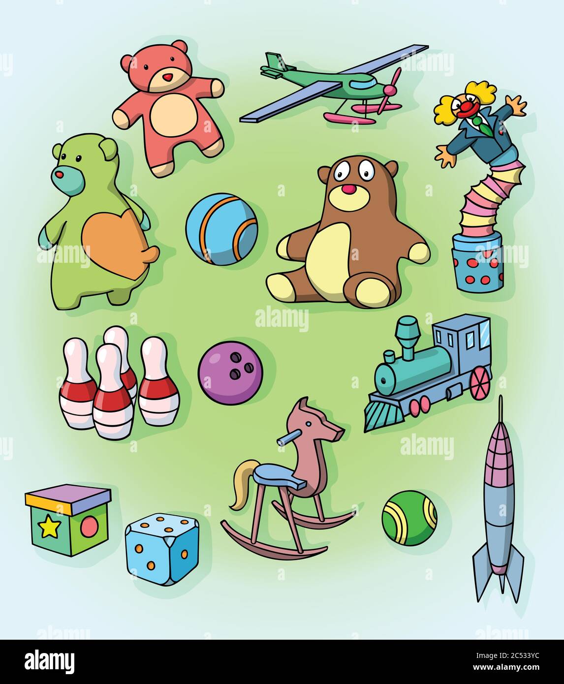 Set of toys. Vector illustration Stock Vector Image & Art - Alamy
