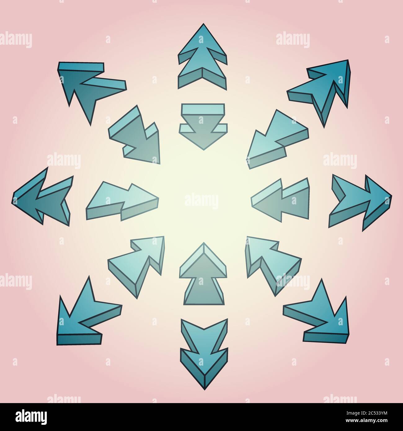 Set of little arrows. Vector illustration Stock Vector Image & Art - Alamy