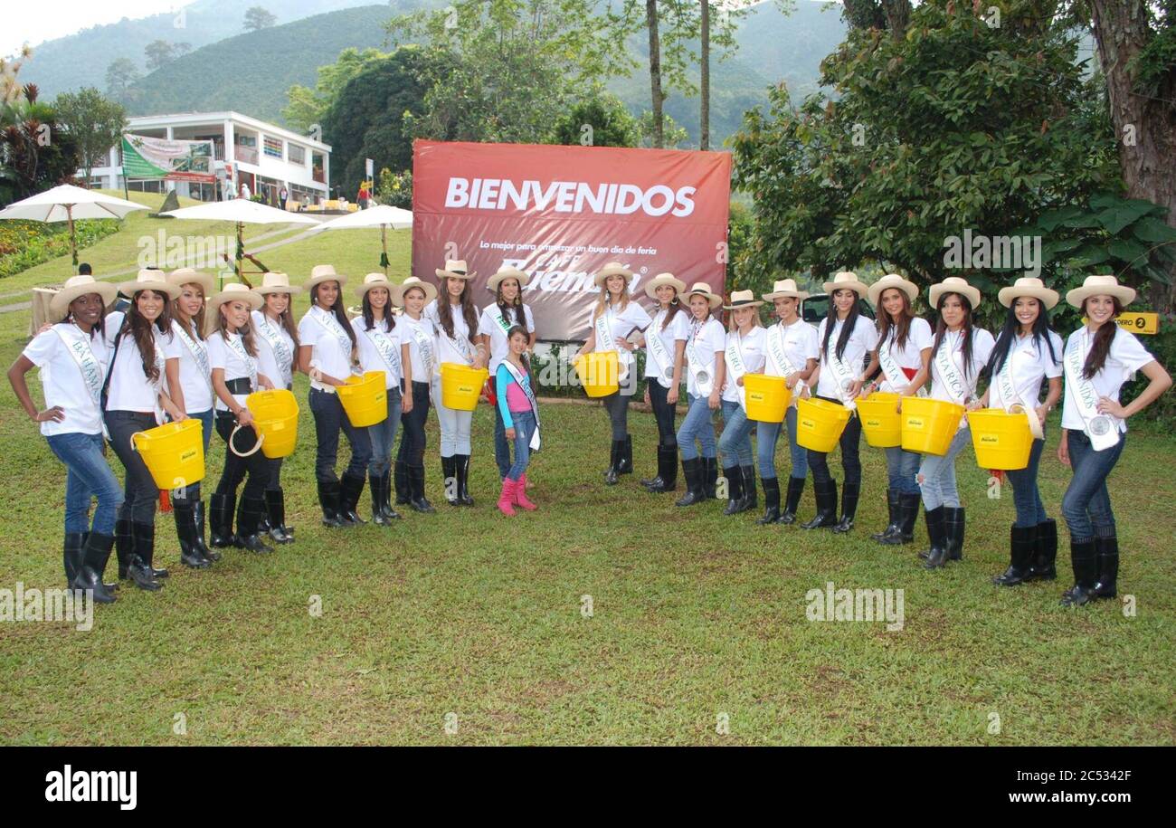 International Queen of Coffee contestants Stock Photo - Alamy