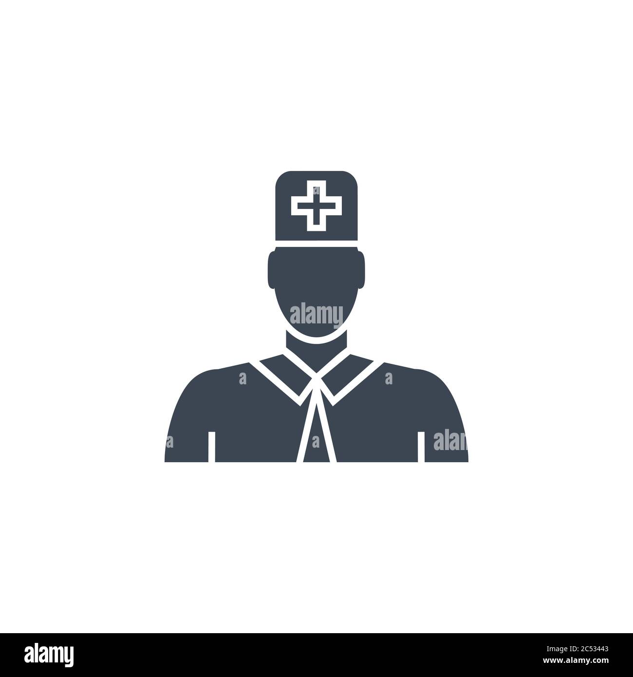Doctor related vector glyph icon Stock Vector Image & Art - Alamy