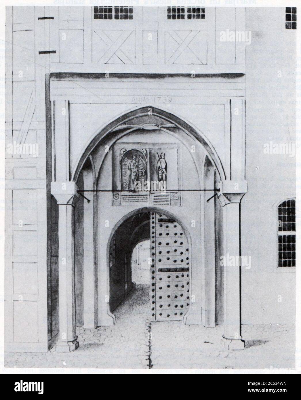 Inner gate of Riga castle by Brotze Stock Photo - Alamy