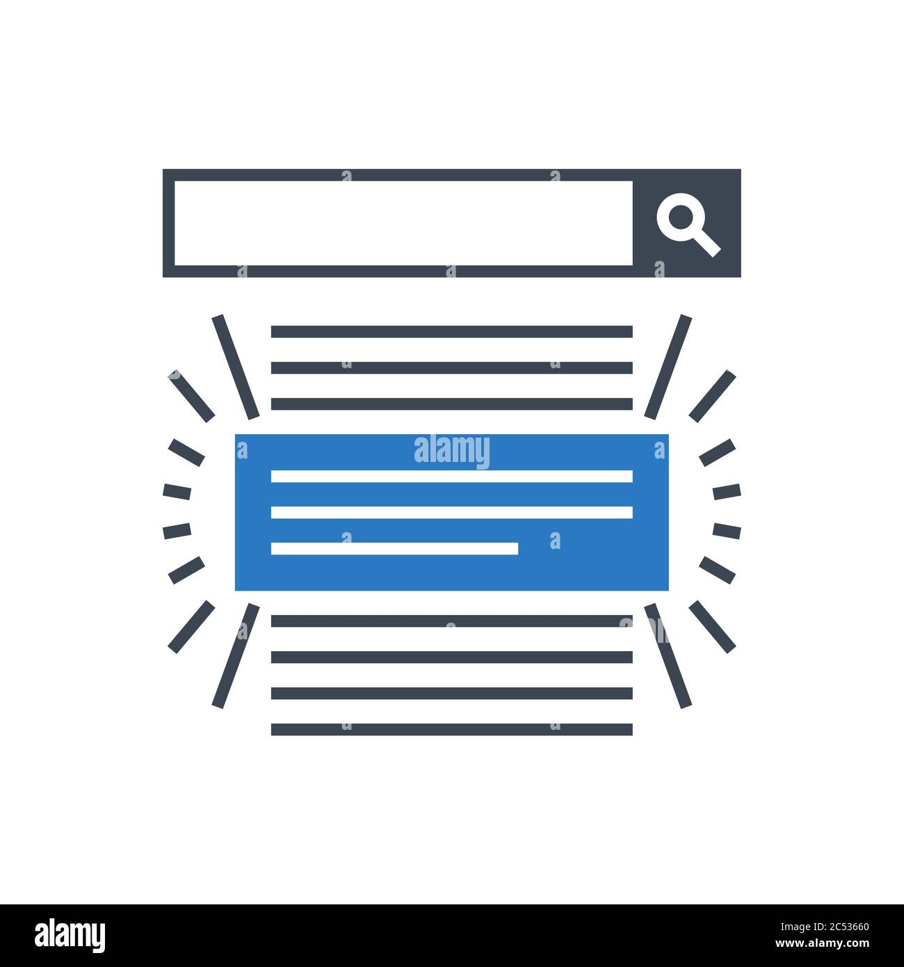 Search engine bar blue Stock Vector Images - Alamy