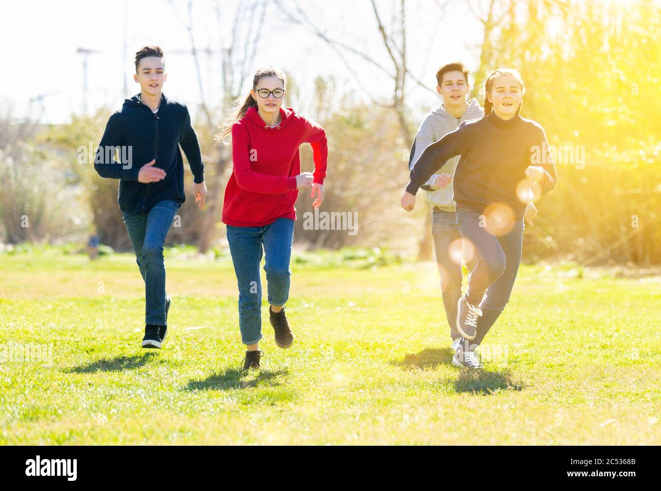 Boy chasing race hi-res stock photography and images - Alamy