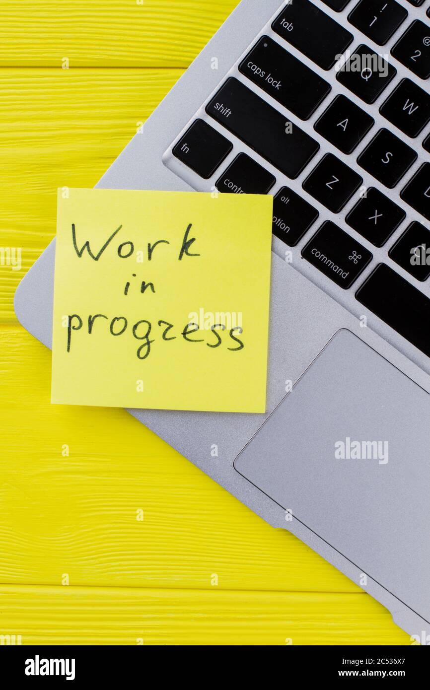 Work in progress concept Stock Photo - Alamy
