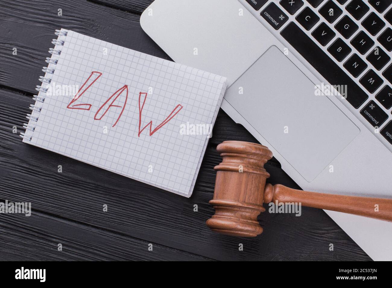 Law and technology concept flat lay Stock Photo - Alamy