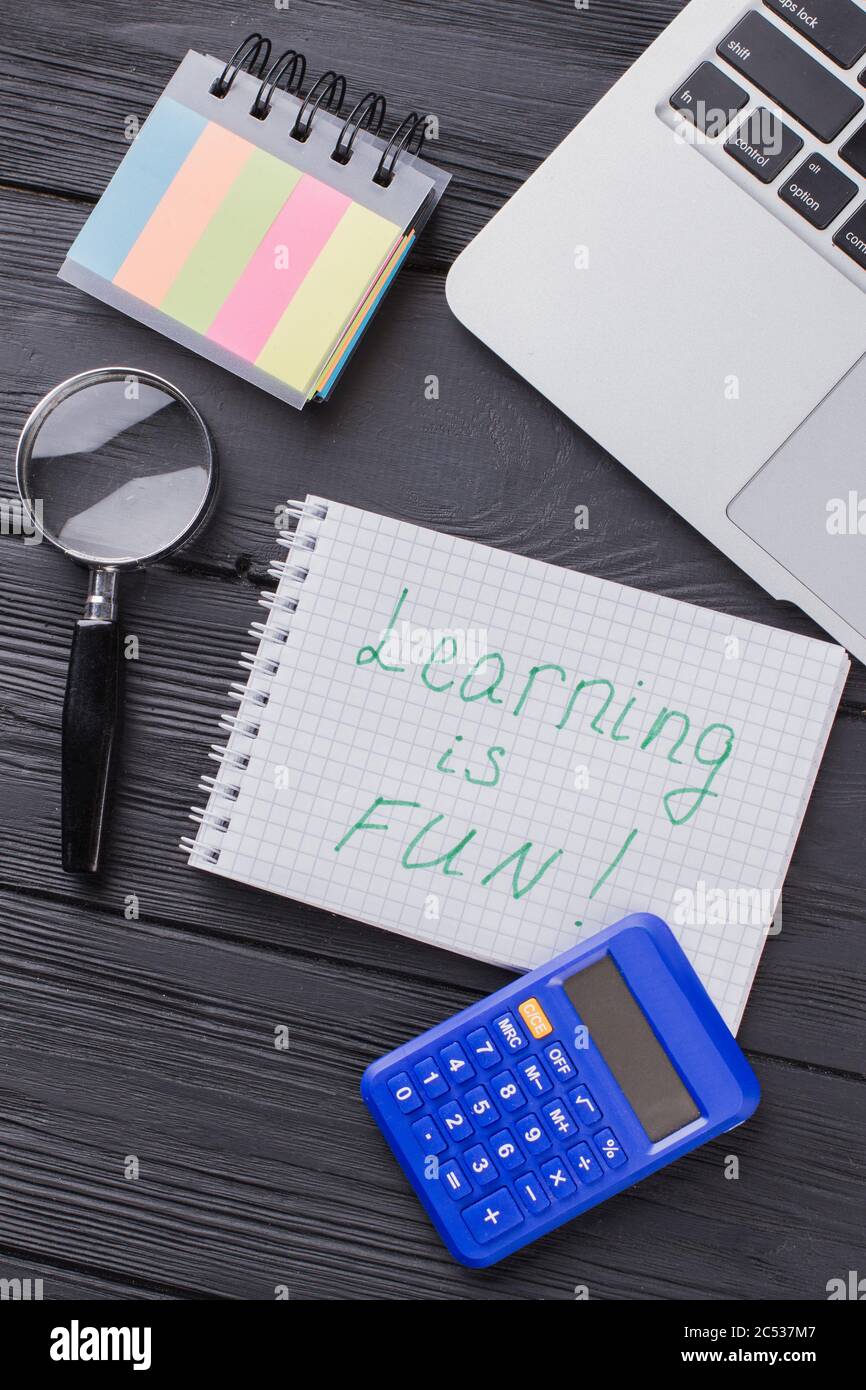 Learning is fun! Stock Photo - Alamy