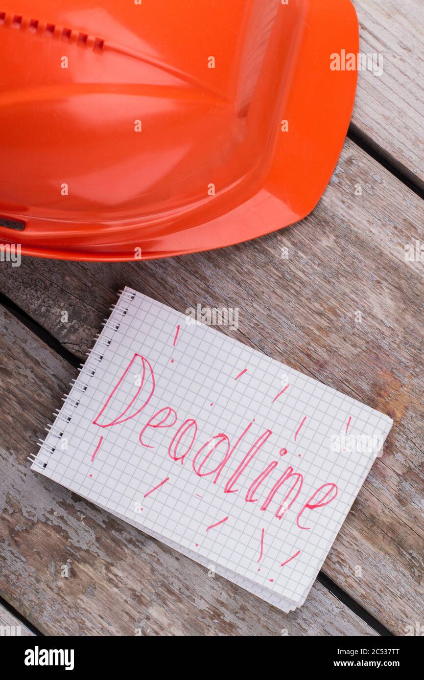 Building construction deadline concept Stock Photo - Alamy