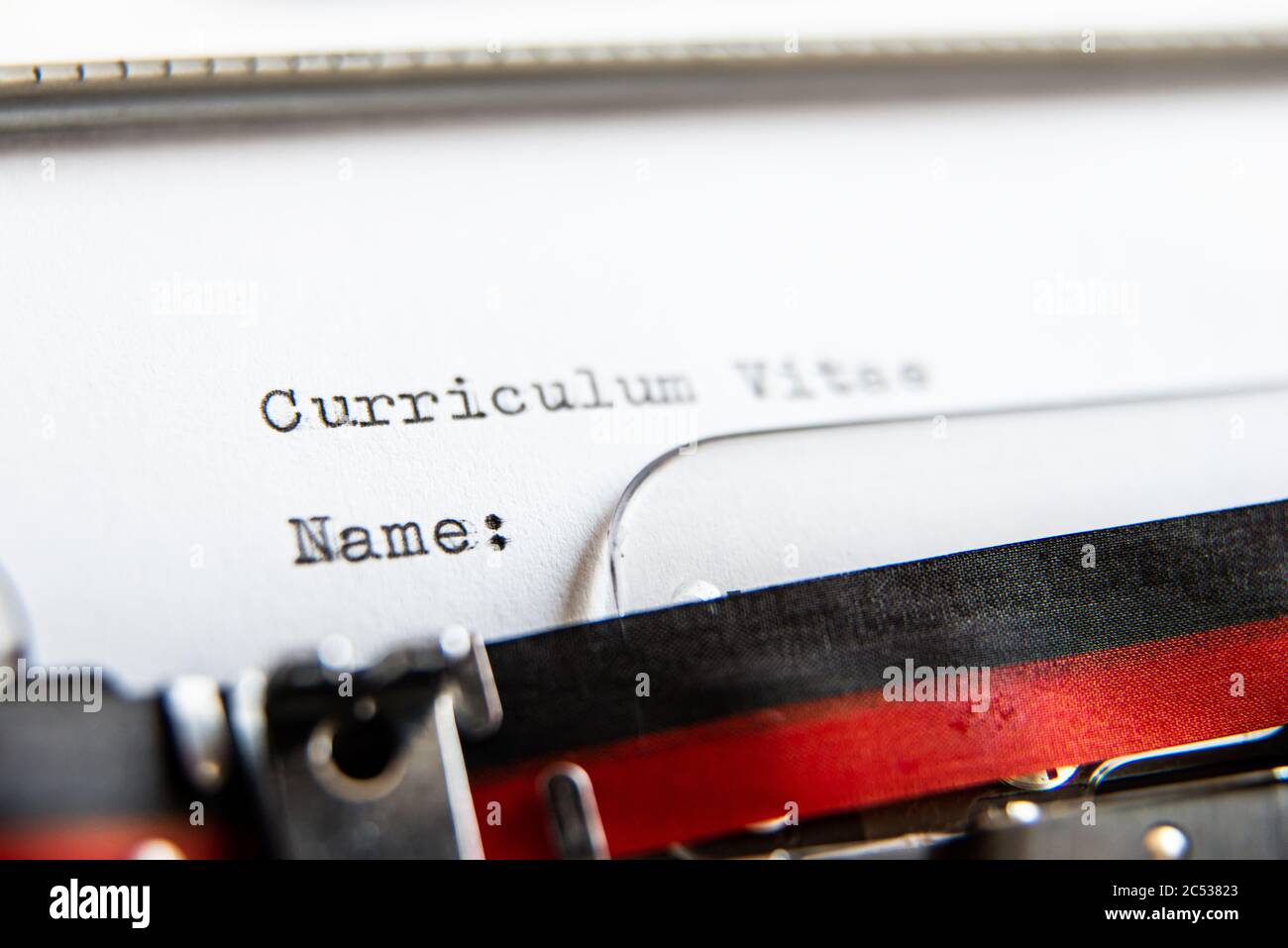 Writing a cv resume hi-res stock photography and images - Alamy