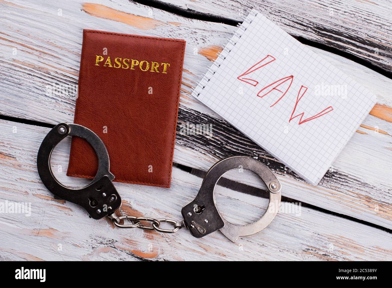 International crime concept flat lay Stock Photo - Alamy