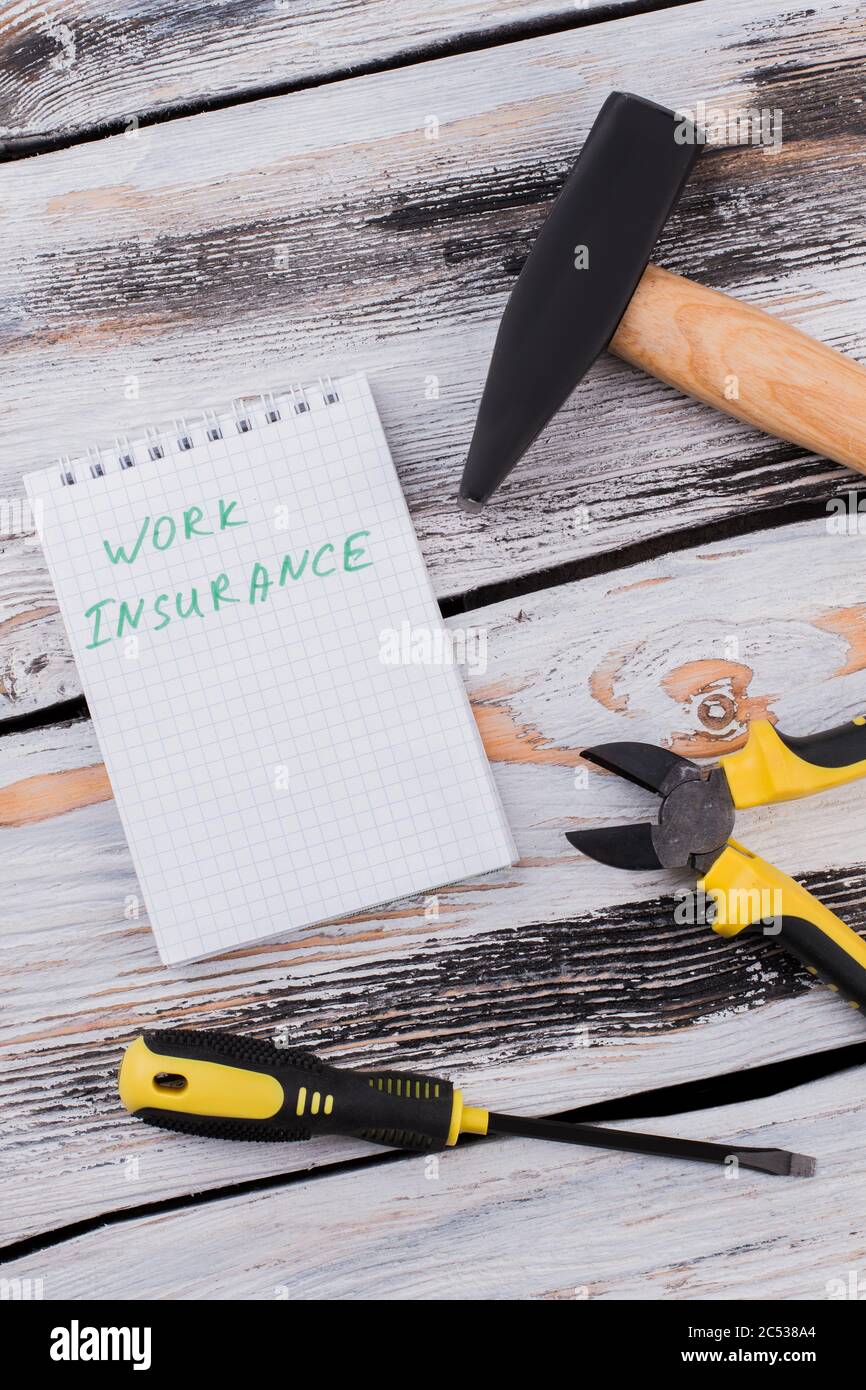 Work insurance concept Stock Photo - Alamy