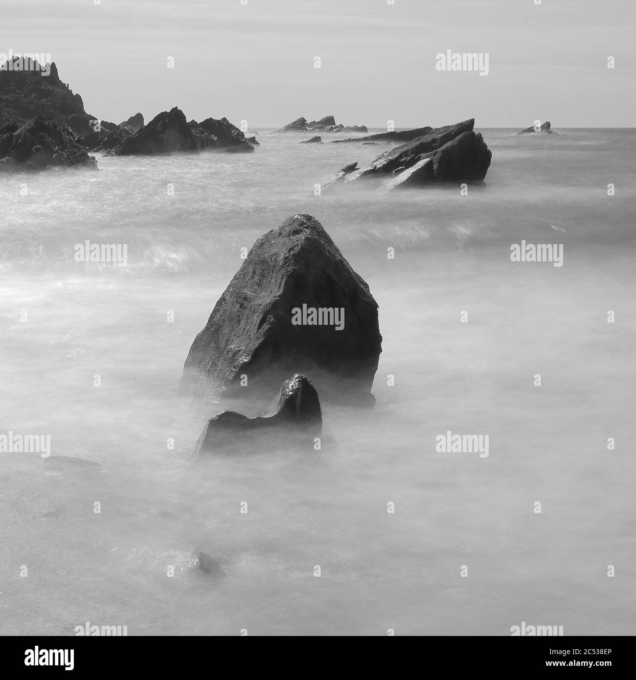 Sea surrounded by rocks hi-res stock photography and images - Alamy